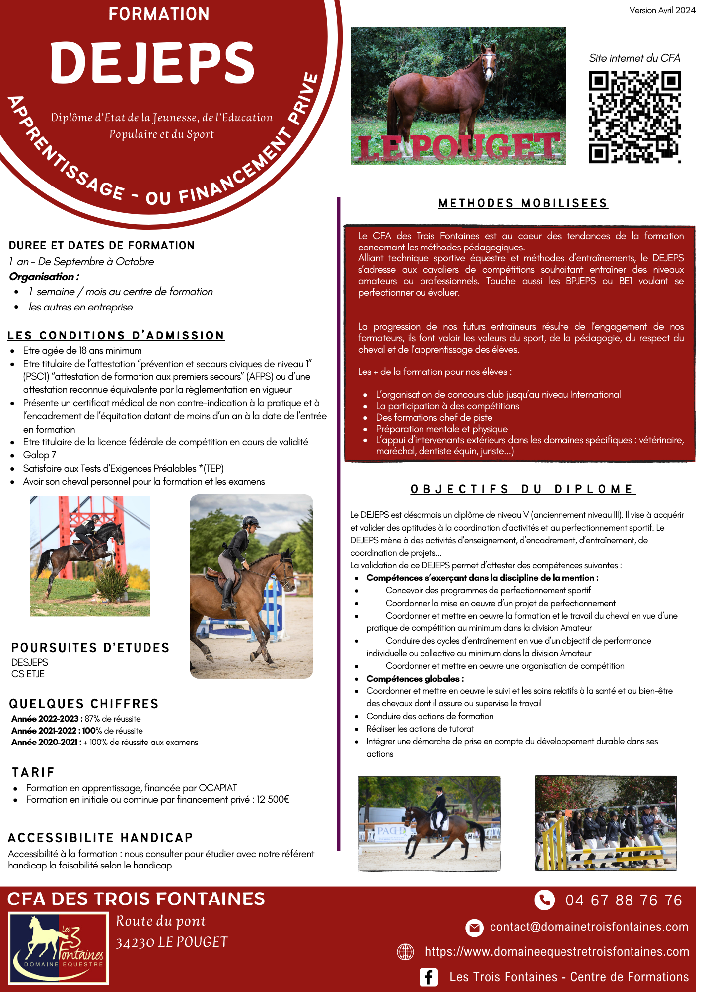 Formation DEJEPS - Centre de formation