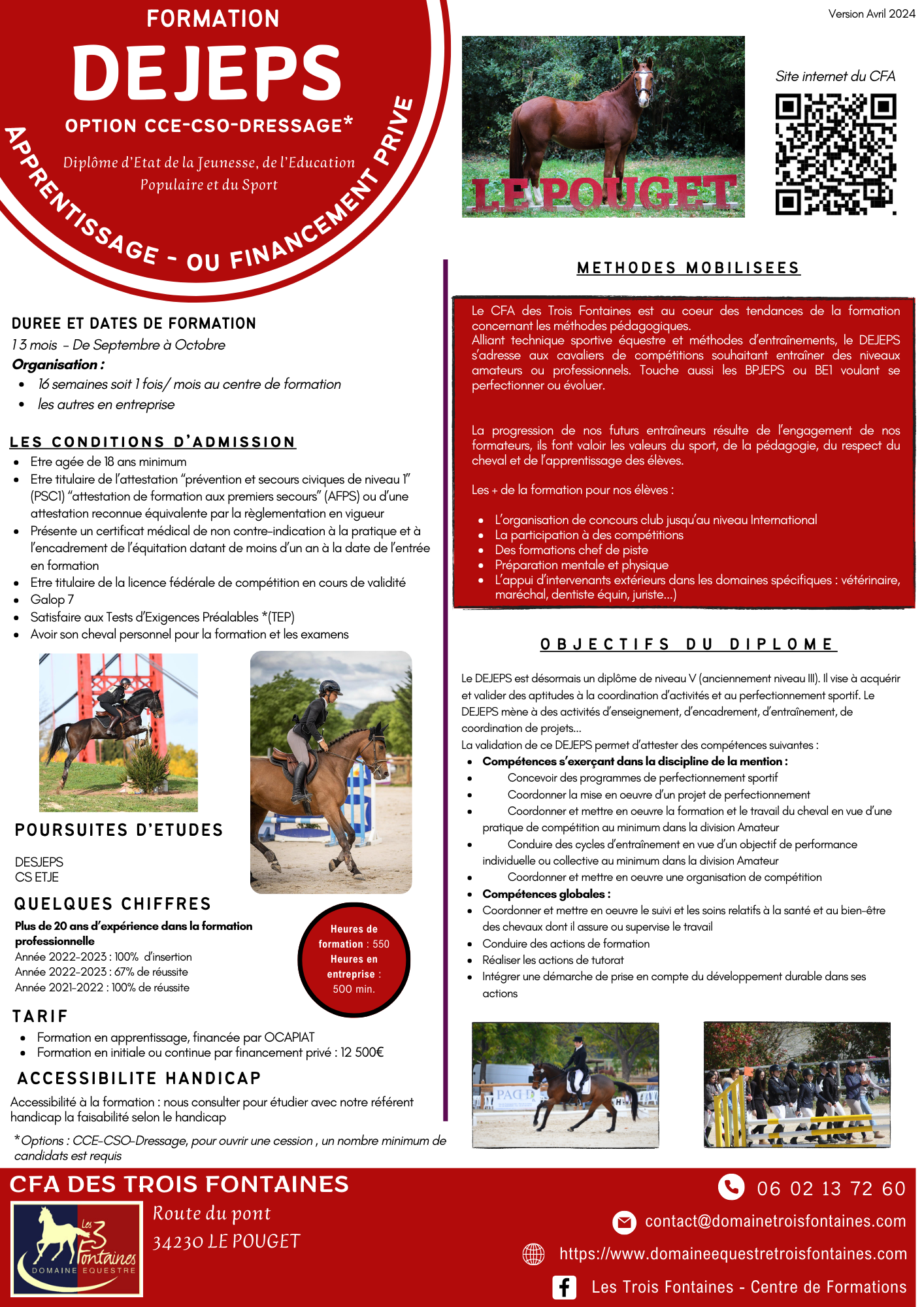 Formation DEJEPS - Centre de formation